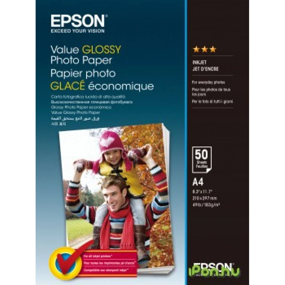EPSON S400036 Value Glossy Photo Paper A4 50 sheet - iPon.hu