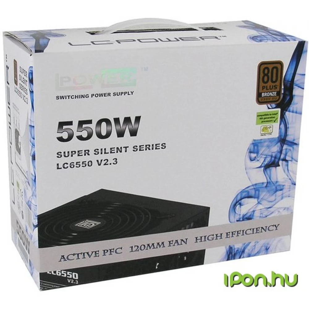 LCPOWER Super Silent LC6550 V2.3 550W - iPoncomp.com