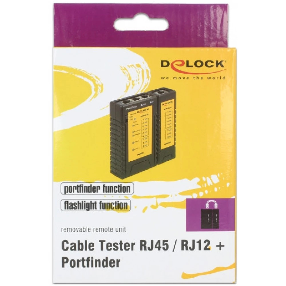 DELOCK Kabel tester RJ45 / RJ12 + Tragač priključaka - iPoncomp.hr