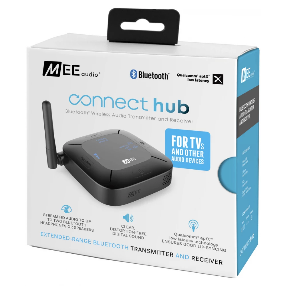 MEE Connect HUB Bluetooth transmitter TV-hez Dual access 30m Low ...