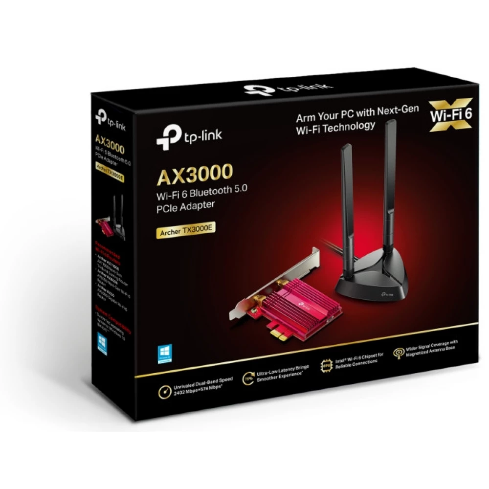 TP-LINK Archer TX3000E AX3000 Wi-Fi 6 Bluetooth 5.0 PCIe Adapter - iPon.hu