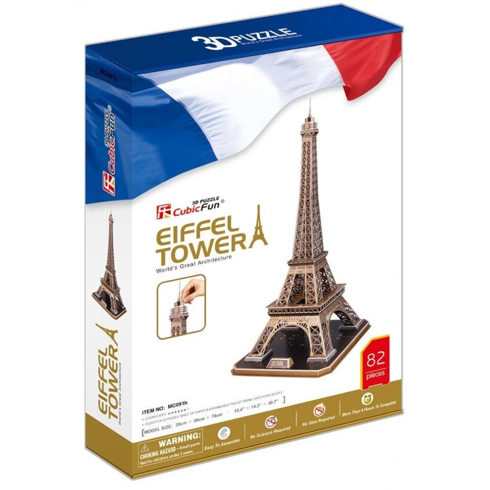 CUBICFUN Eiffel Tower 3D puzzle 82 darabos - iPon.hu