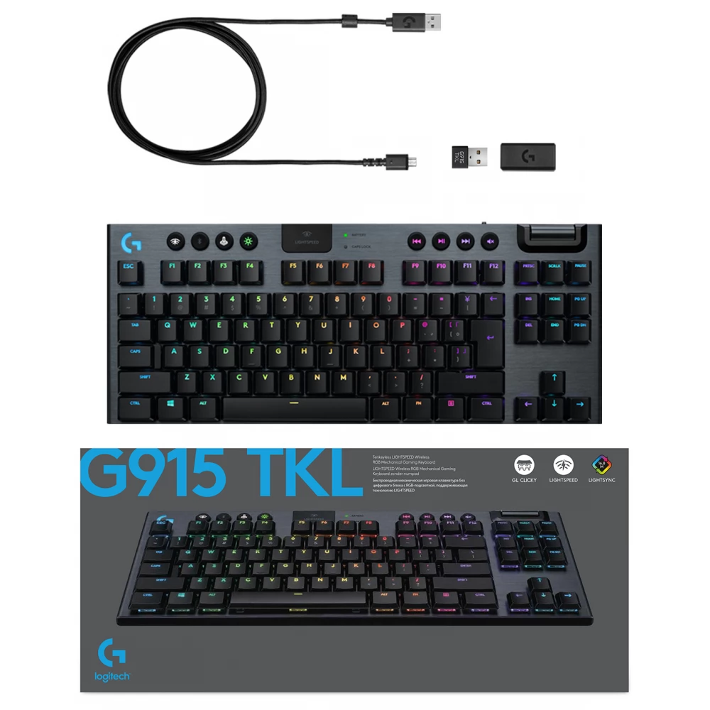 LOGITECH G915 TKL Lightspeed Tactile Portugalski sivo - iPoncomp.hr