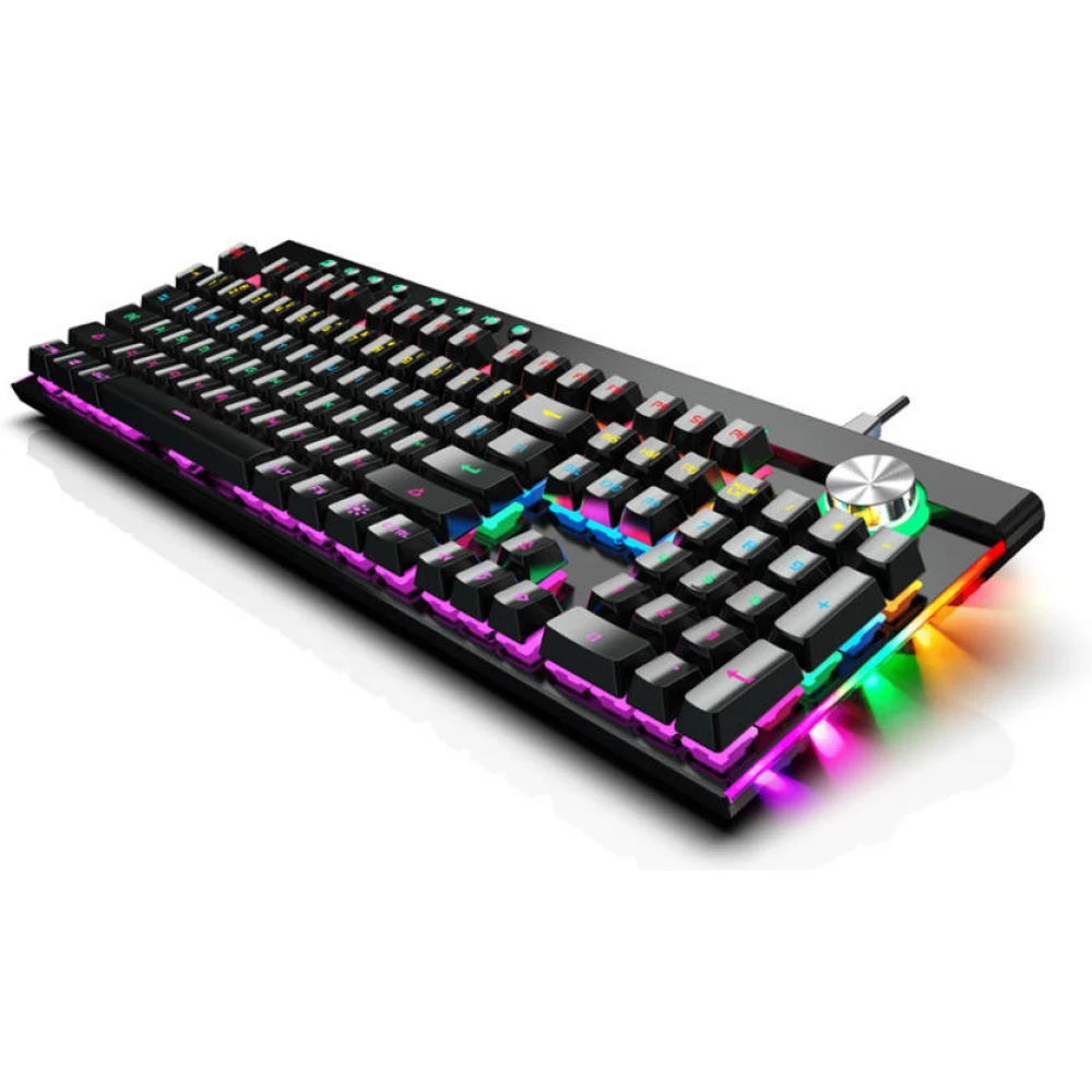 OMEGA Varr Neon Gaming RGB US English black - iPoncomp.com