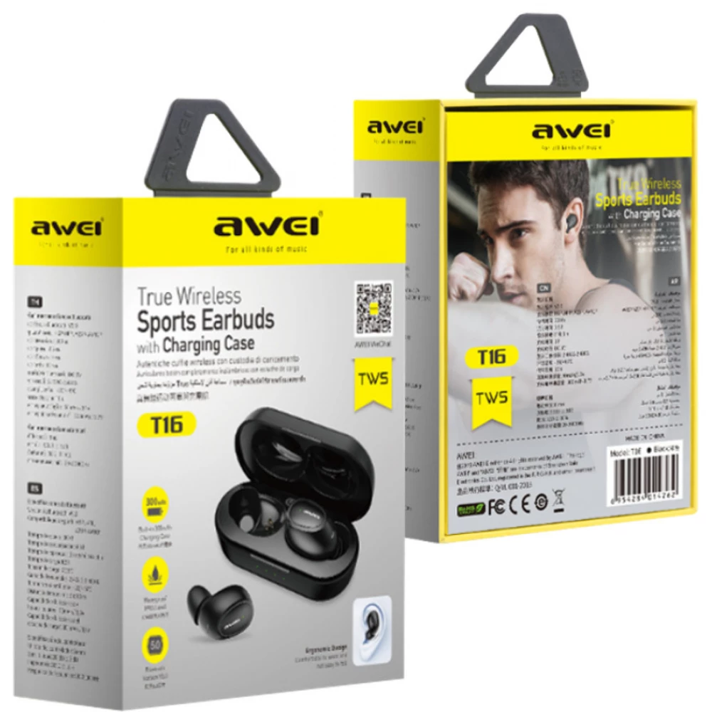 AWEI T16 TWS black - iPoncomp.com