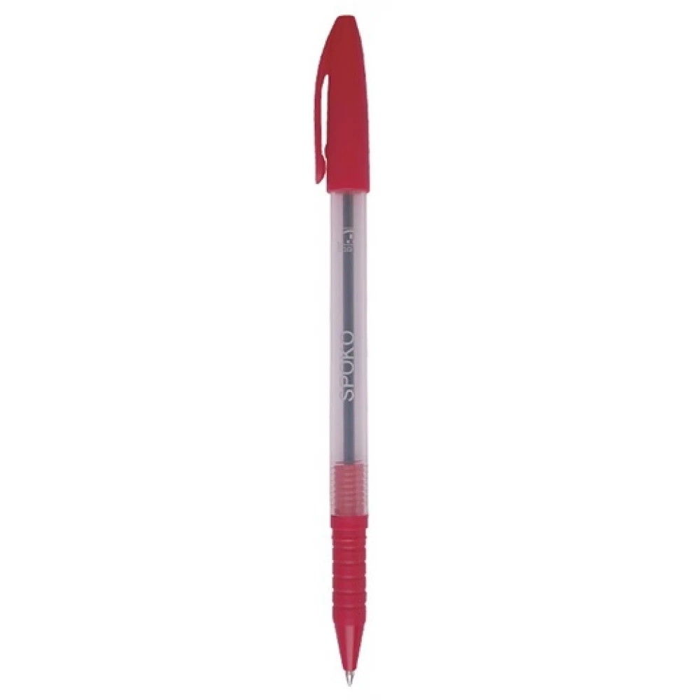 Spoko 0115 50 pieces red pen - iPoncomp.com