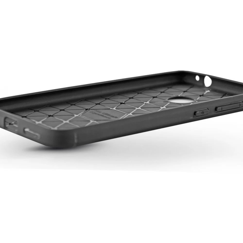 HAFFNER Carbon silicone back panel Logo by cutting iPhone 13 black ...