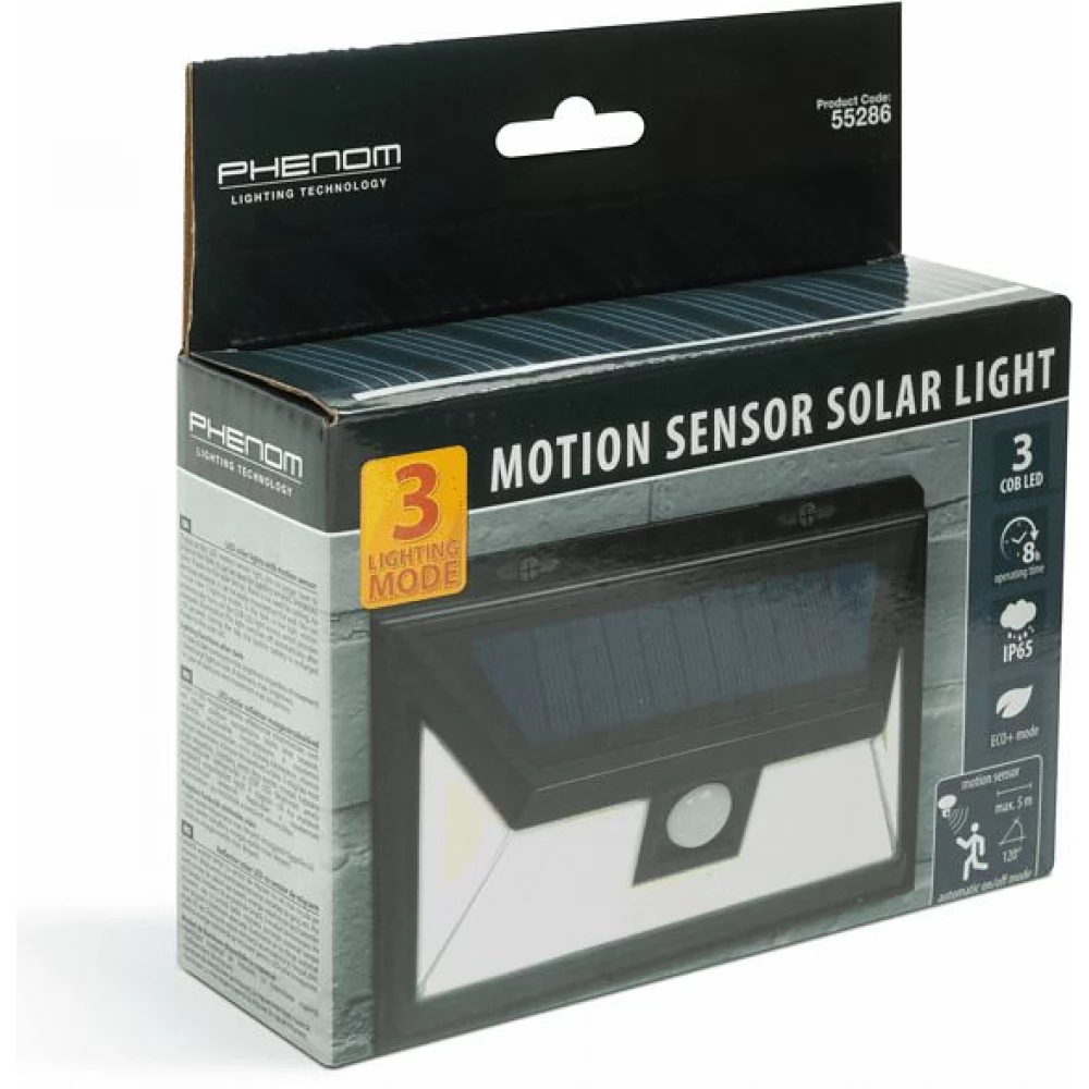 PHENOM 55286 LED lighting motion-sensing solar reflector - iPoncomp.com