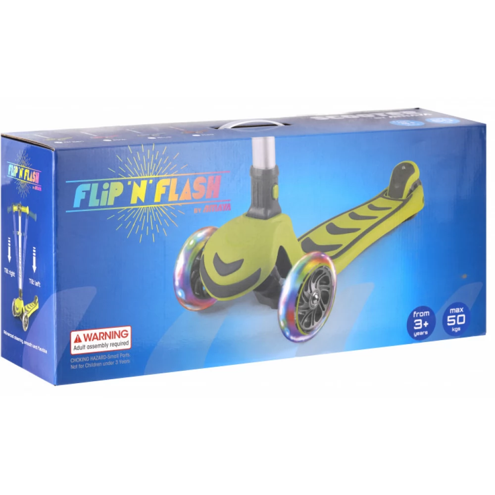 AMAYA Flip and Flash négykerekű roller zöld - iPon.hu
