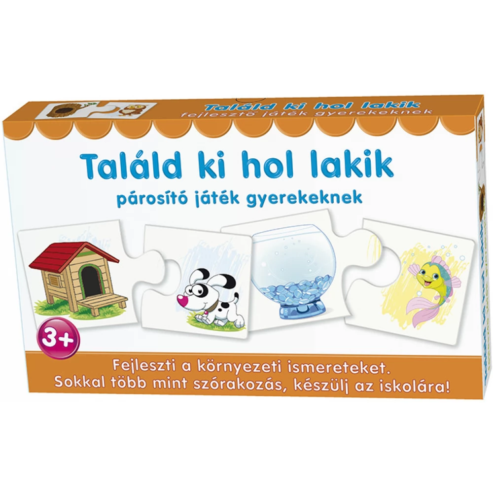 DOHÁNY TOYS Párosító játék - Találd ki hol lakik - iPon.hu