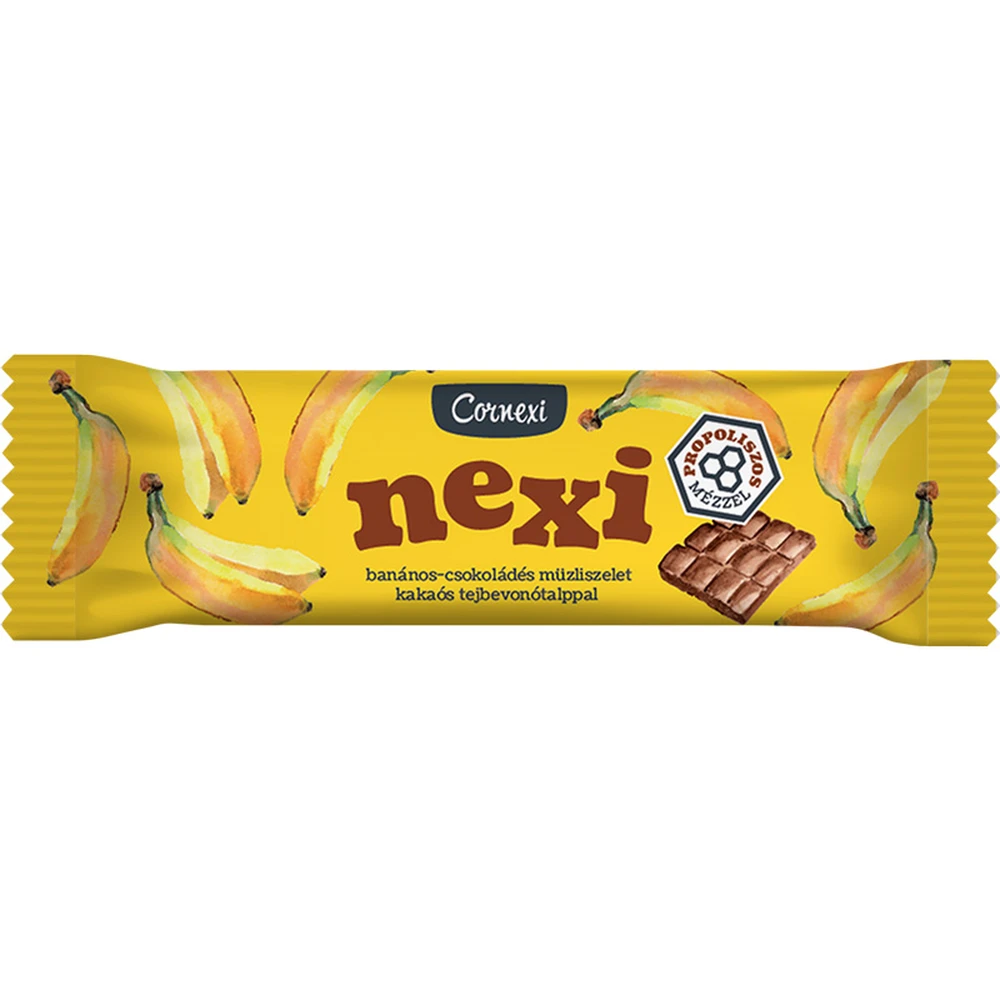 Cornexi nexi müzli szelet banán kakaós tejbevonó talppal 25 g - iPon.hu