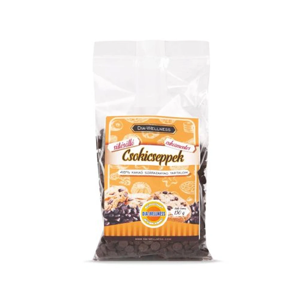 Dia-Wellness csokicseppek sütésálló 150 g - iPon.hu