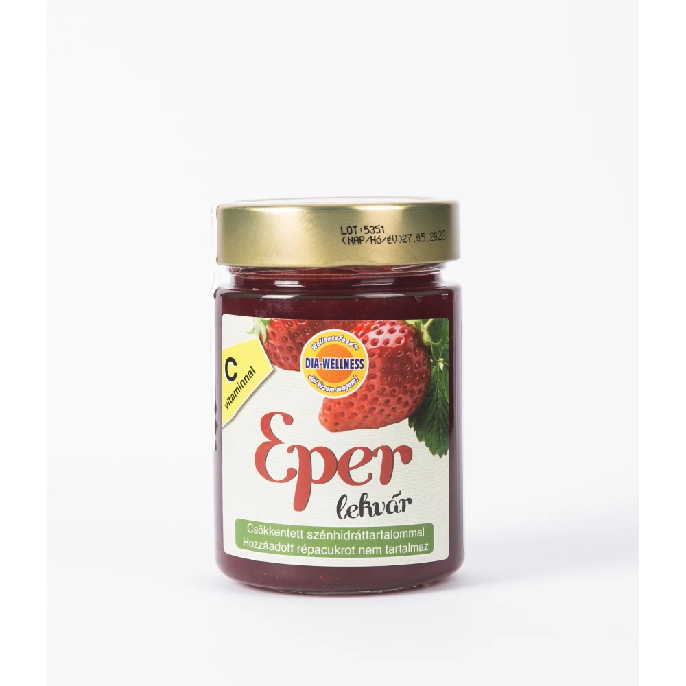 Dia-Wellness lekvár eper 380 g - iPon.hu