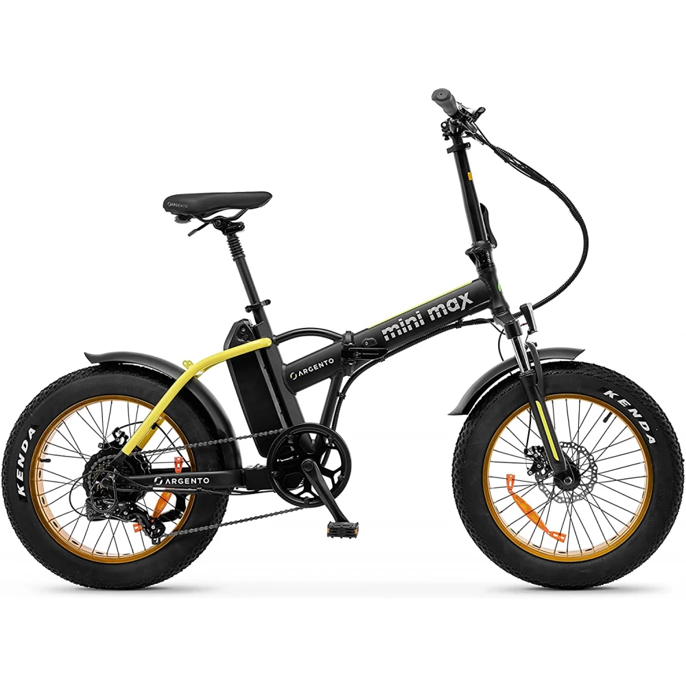 ARGENTO MiniMax foldable electric bike yellow - iPoncomp.com