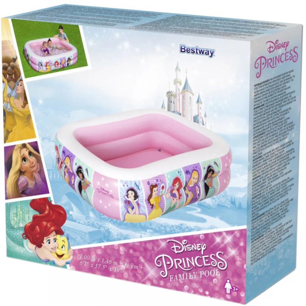 BESTWAY 91056 Gyermek medence Disney Hercegnők 200x146x48 cm - iPon.hu