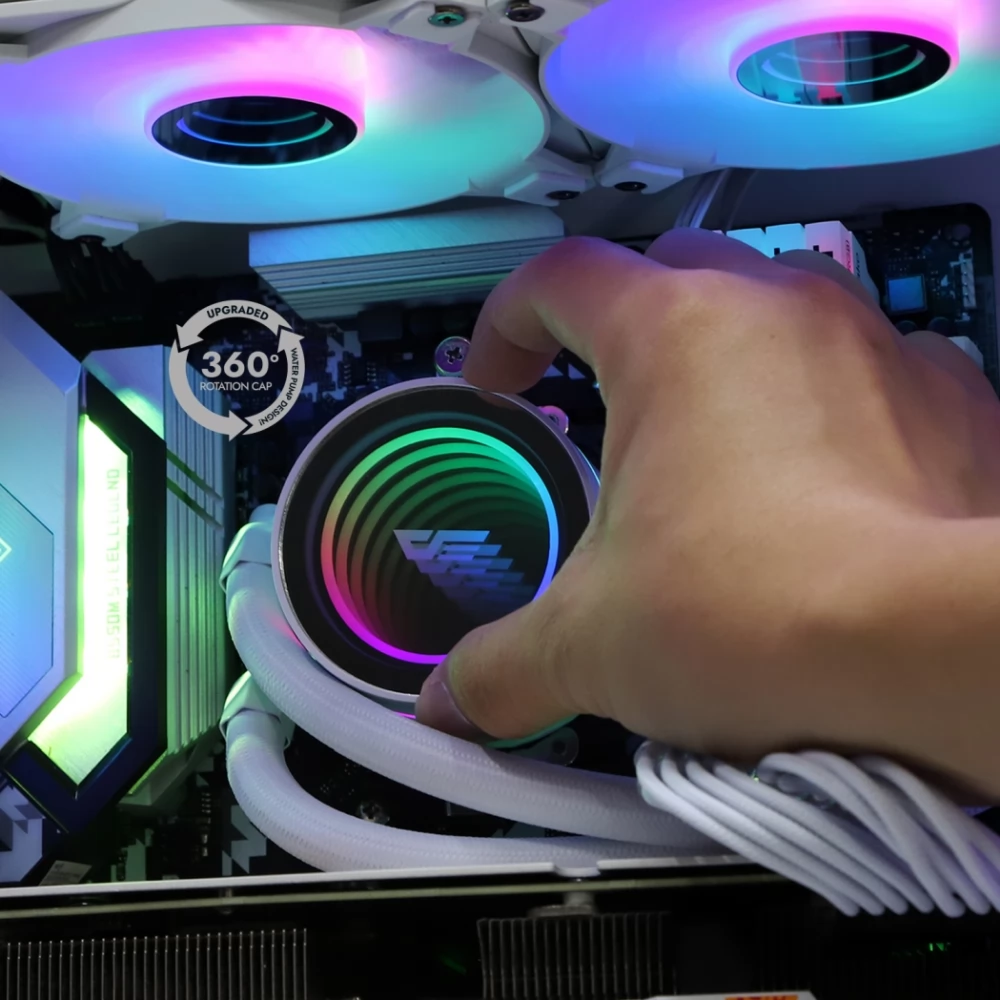 DARKFLASH Twister DX360 V2.6 ARGB white - iPoncomp.com