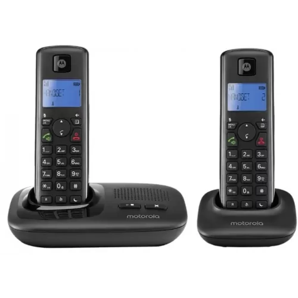 MOTOROLA T412 Duo Hordozható vezetékes Dect telefon üzenetrögzítővel ...