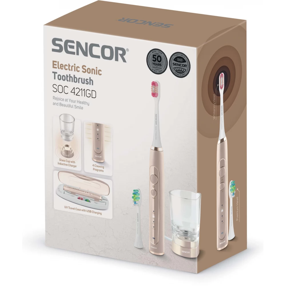SENCOR SOC 4211GD Electronic sonic toothbrush - iPoncomp.com