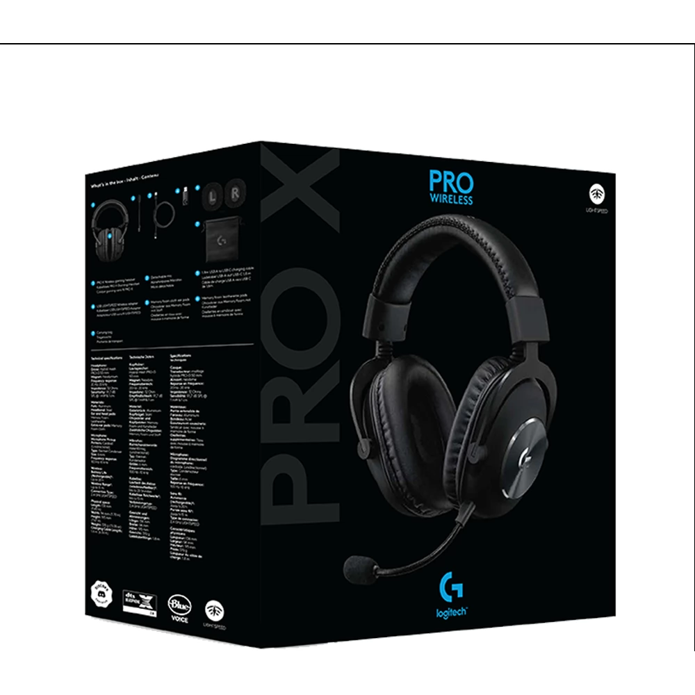 LOGITECH PRO X Cable without 7.1-es gamer headset BLUE VO!CE function ...