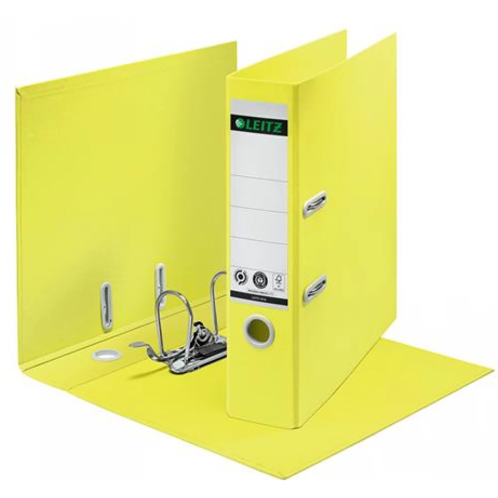 LEITZ 180 Recycle Binders 80 mm A4 karton recycled yellow - iPoncomp.com
