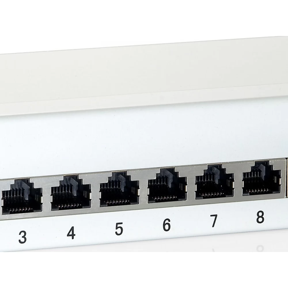 EQUIP Premium 12-Port Cat.6 Desktop Patch Panel Light Grey 227362 ...
