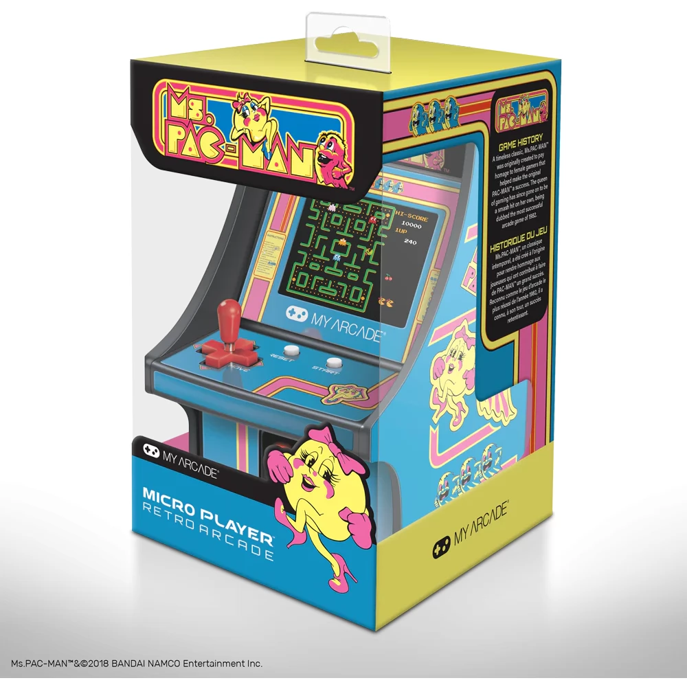 MY ARCADE Ms. Pac-Man Micro Player Retro Arcade 6.75" Prenosiv - iPoncomp.hr