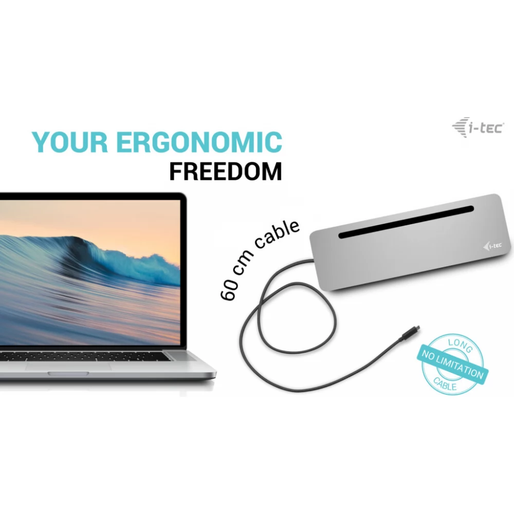 ITEC C31FLAT2PDPRO USB-C Ergo 3x 4K Display Docking Station - iPoncomp.com