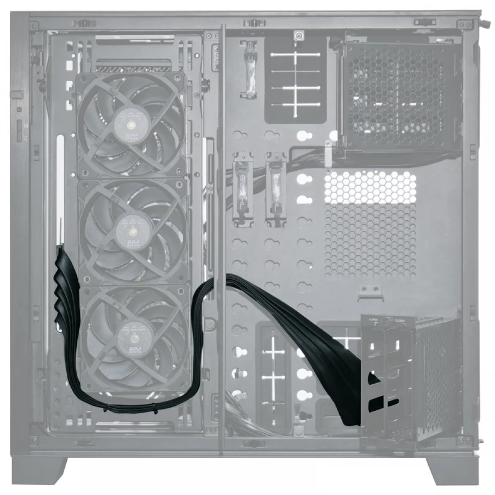LIAN LI PCI Express Extension cord Black 90cm PW-PCIV-4-90X - iPoncomp.com