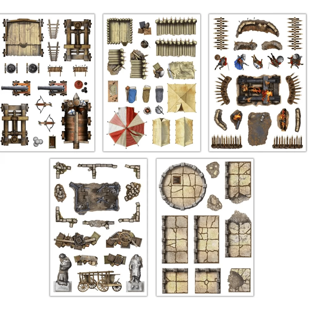 LOKE BATTLEMATS Add-On Scenery for RPG Maps - War & Siege matrica ...