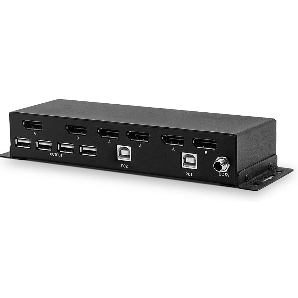 LINDY 2 Port Dual Head DisplayPort 1.2 KVM Switch - iPon.hu
