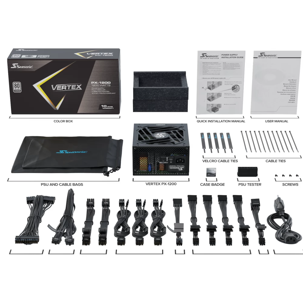 SEASONIC Vertex PX 1200W PCIe5 - iPoncomp.com