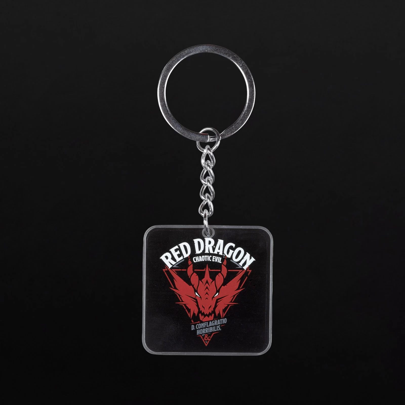 KONIX Dungeons & Dragons Red Dragon metal key ring - iPoncomp.com