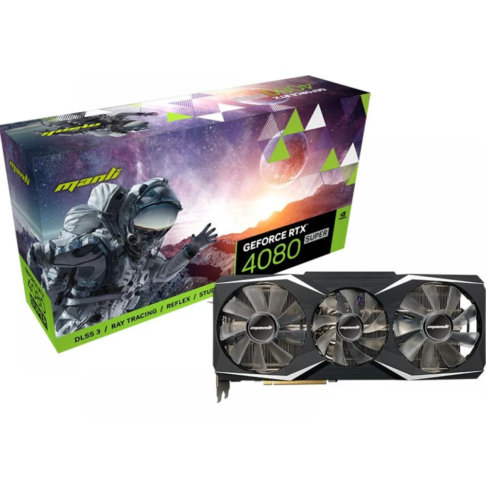 MANLI N7014080SM35200 GeForce RTX 4080 SUPER 16GB GDDR6X DLSS3 ...