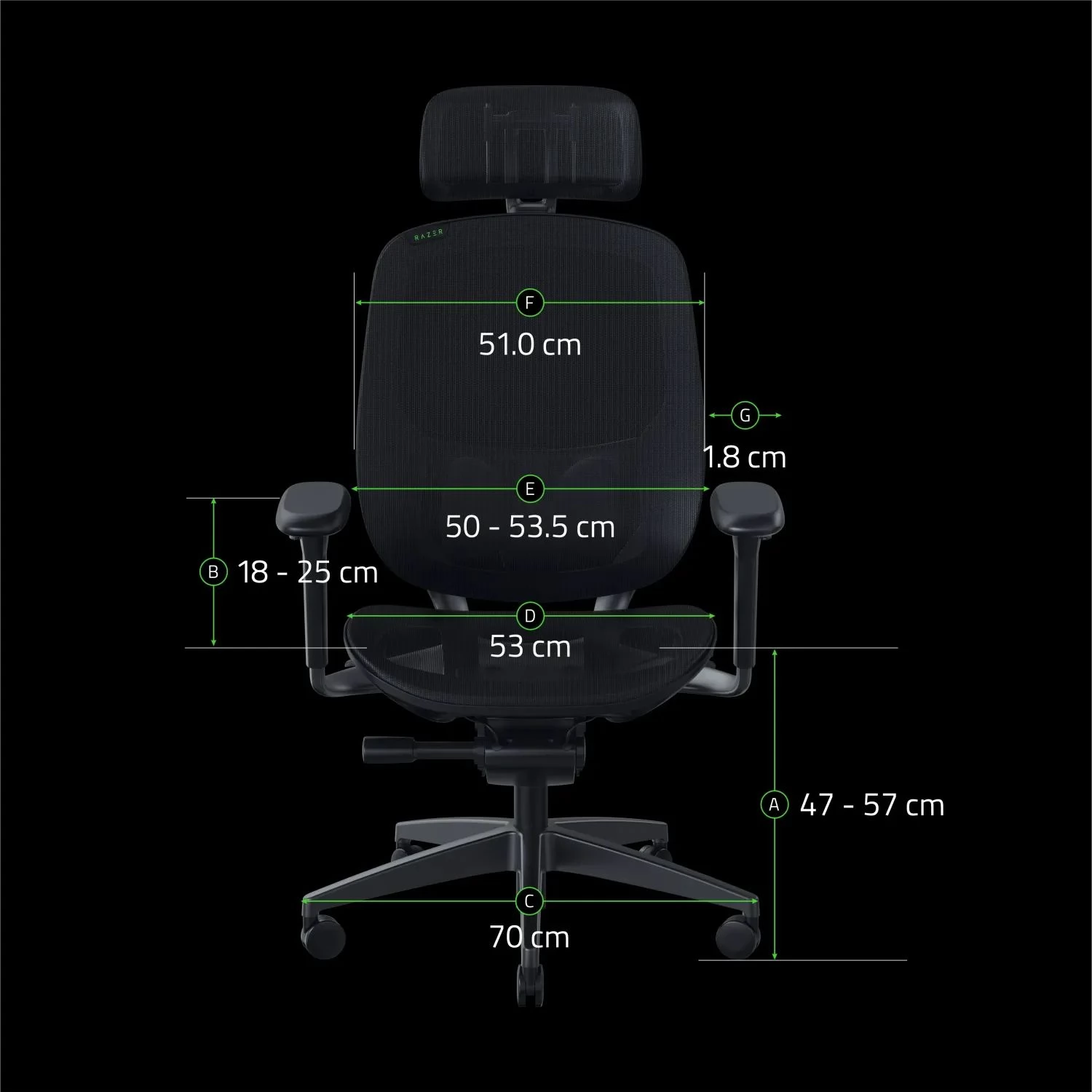 RAZER Fujin Pro Gamer chair black - iPoncomp.com