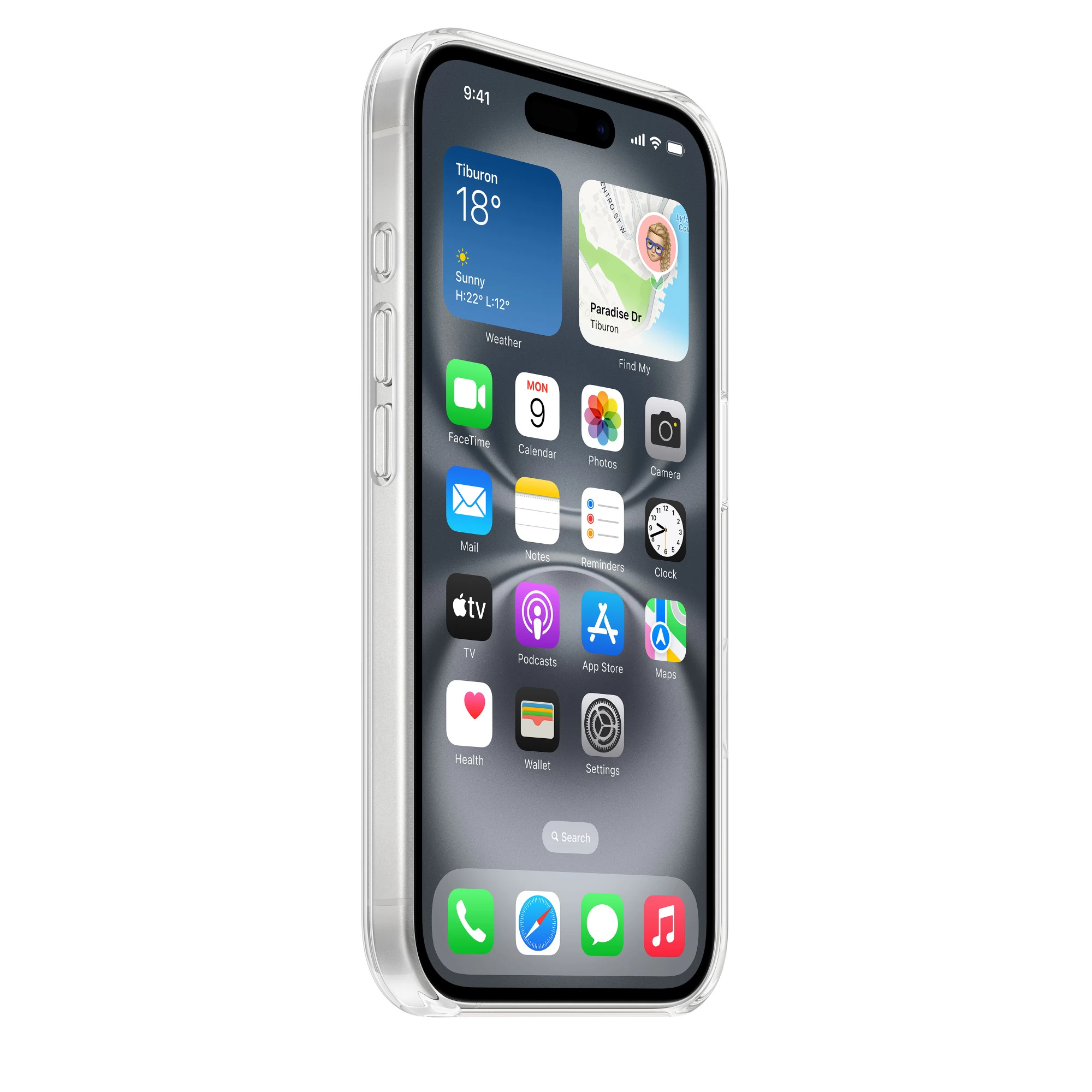 APPLE MagSafe rögzítésű back panel iPhone 16 transparent - iPoncomp.com