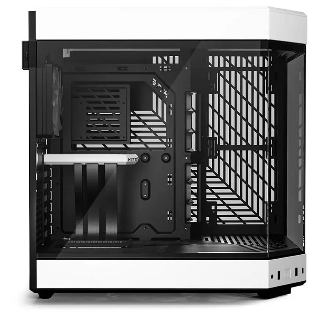 HYTE Y60 TG alb + DIY LCD panel - iPon.ro