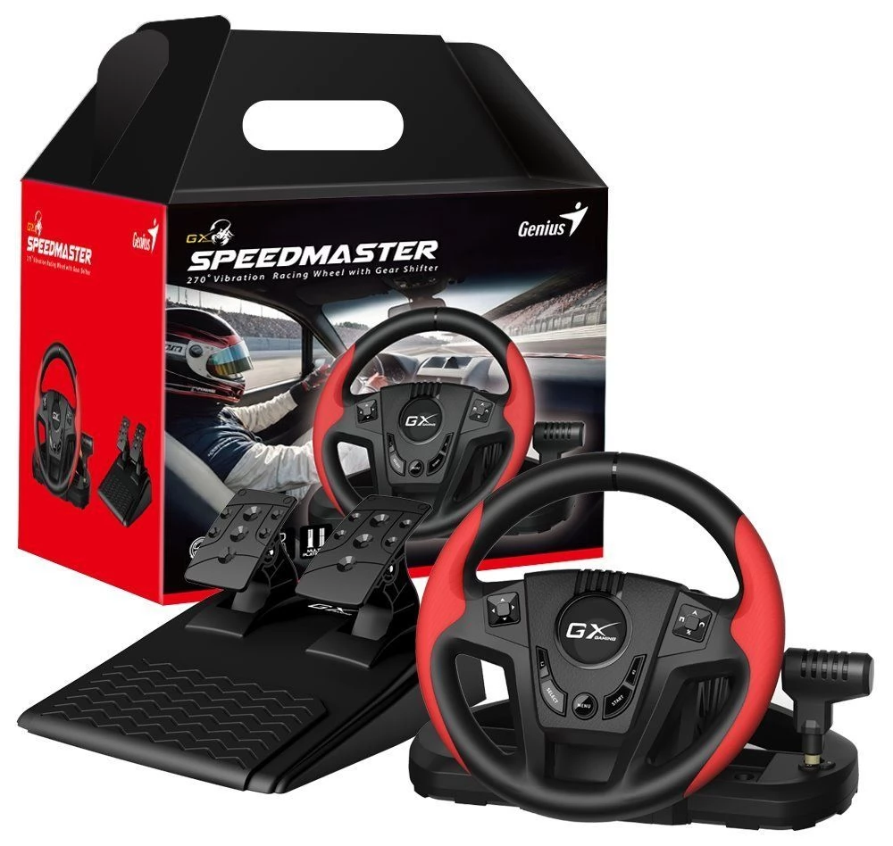GENIUS GX Gaming Wheel SpeedMaster - iPoncomp.com