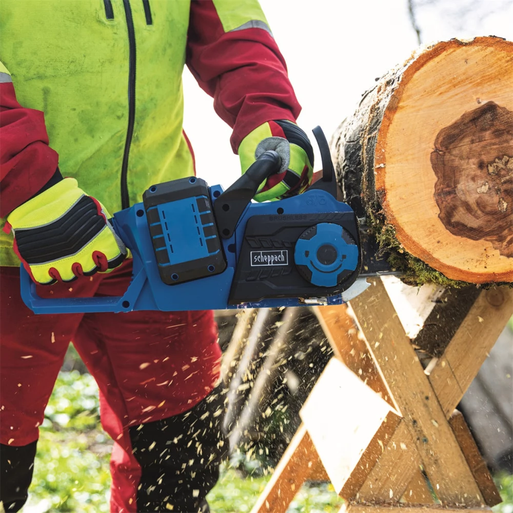 SCHEPPACH BC-CS355DUO-X 20V battery chainsaw 35cm - akku and charger ...