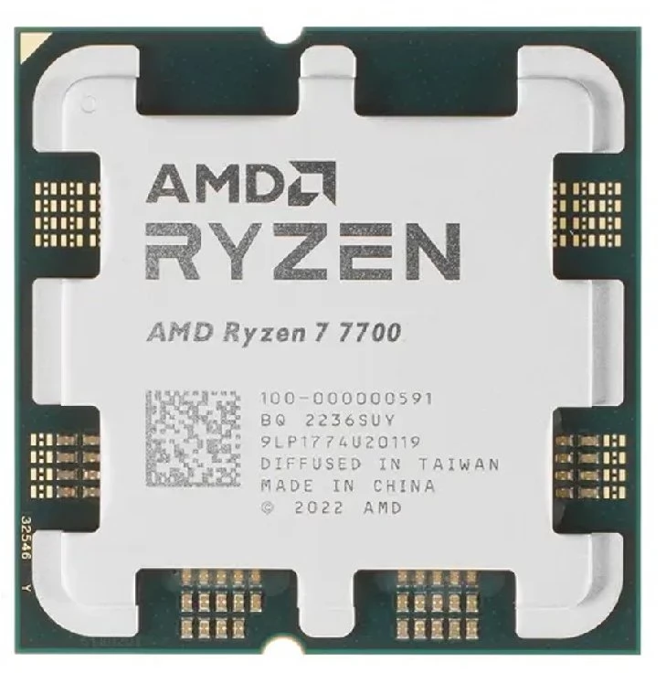 AMD Ryzen 7 7700 3.80GHz AM5 Wraith Prism cu cooler 100-100000592MPK ...