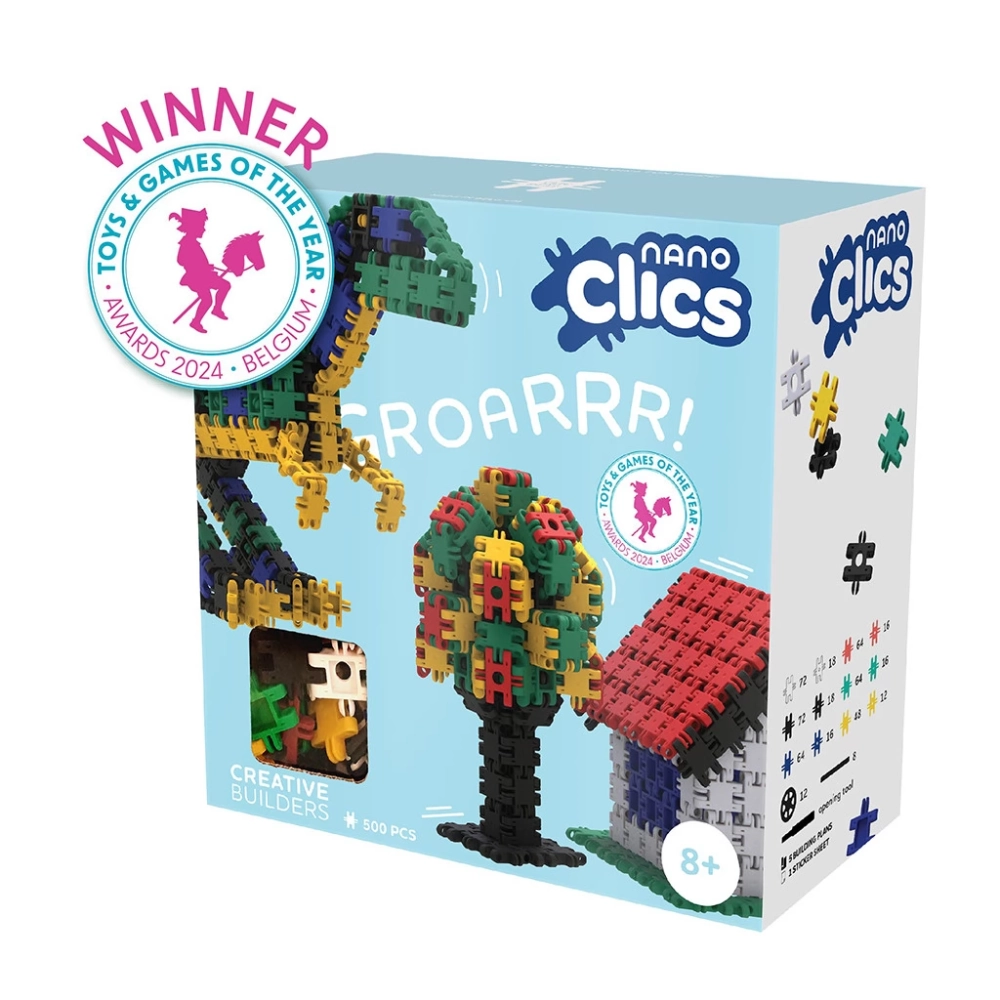 CLICS TOYS Nano Clics Creative Builders építőjáték készlet 500 darabos ...