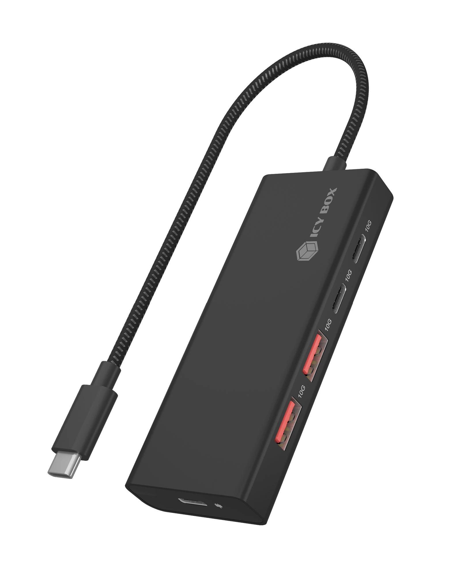 ICY BOX IB-HUB1436-CPD 4-port hub with USB 3.2 Gen 2 Type-C connection ...