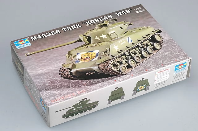 TRUMPETER 1/72 M4A3E8 tank model T80 chain - iPoncomp.com