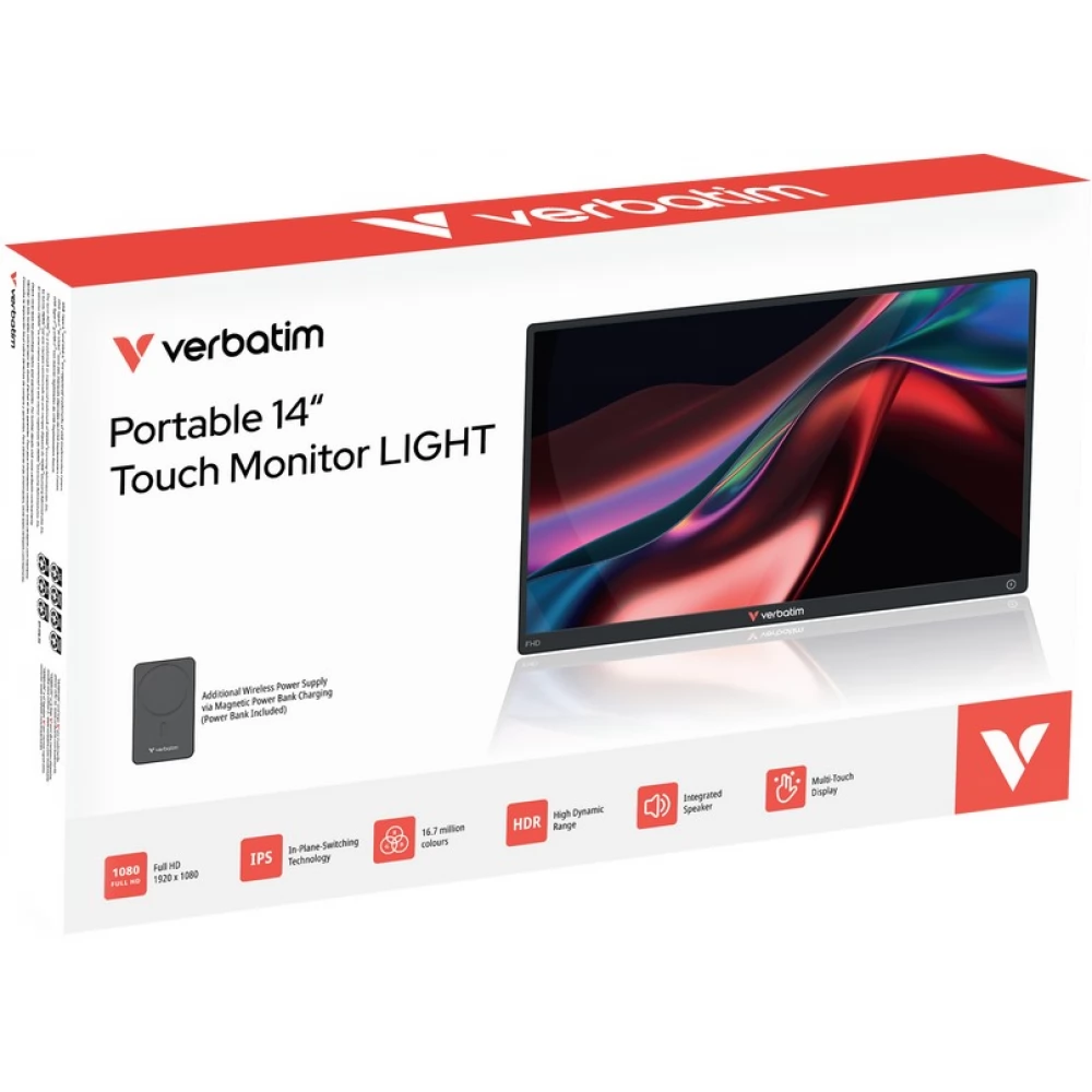 VERBATIM Portable Touchscreen Monitor Light 14" - iPon.hu