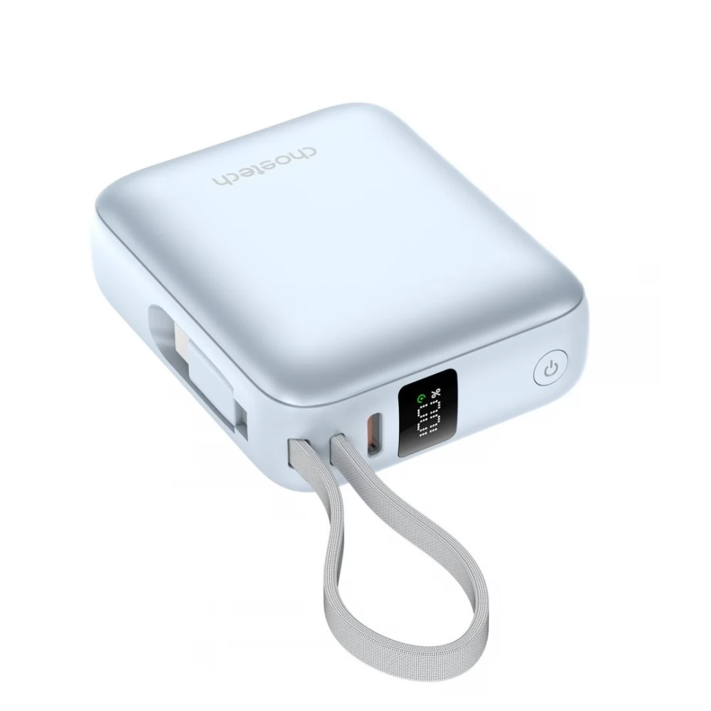 CHOETECH B832 Mini Powerbank 10000mAh USB-C kabel 35W plava - iPoncomp.hr