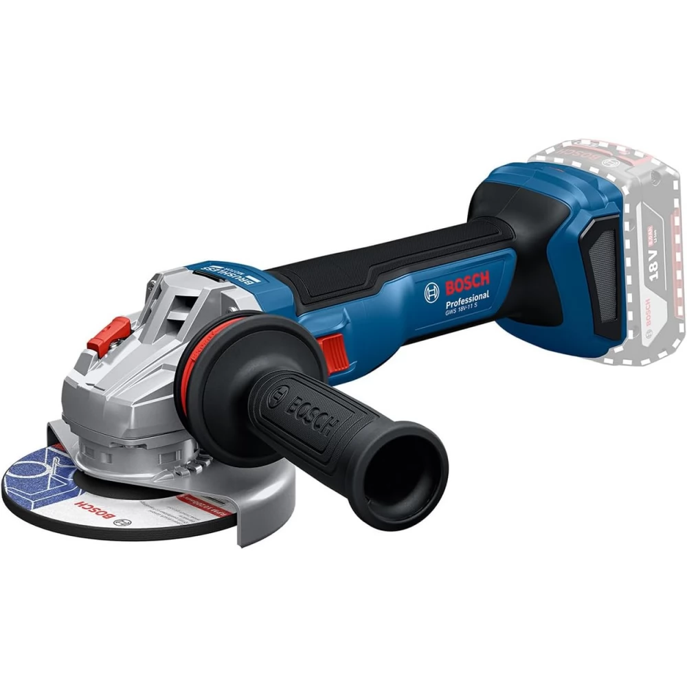 BOSCH GWS 18V-11 S Professional Akkus brus - akku i punjač bez ...