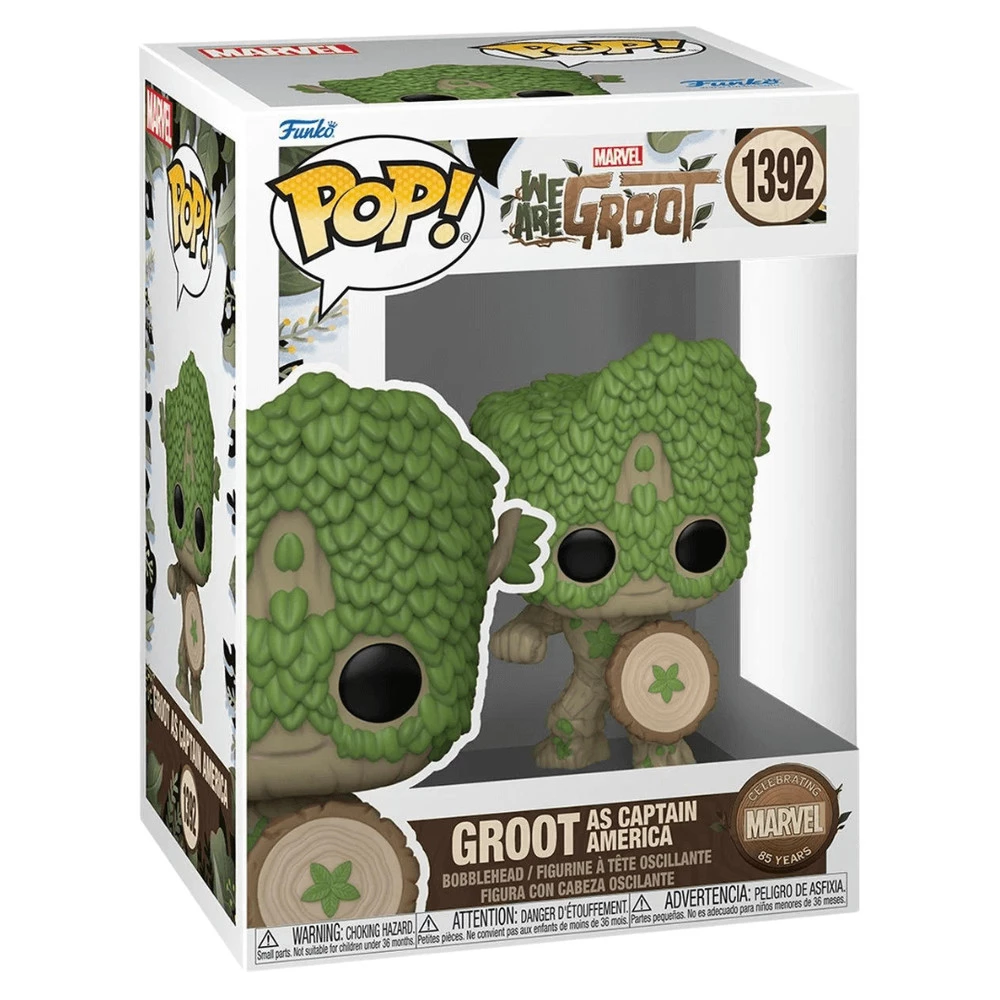 Funko POP! Marvel: We Are Groot - Captain America Groot figura #1392 ...
