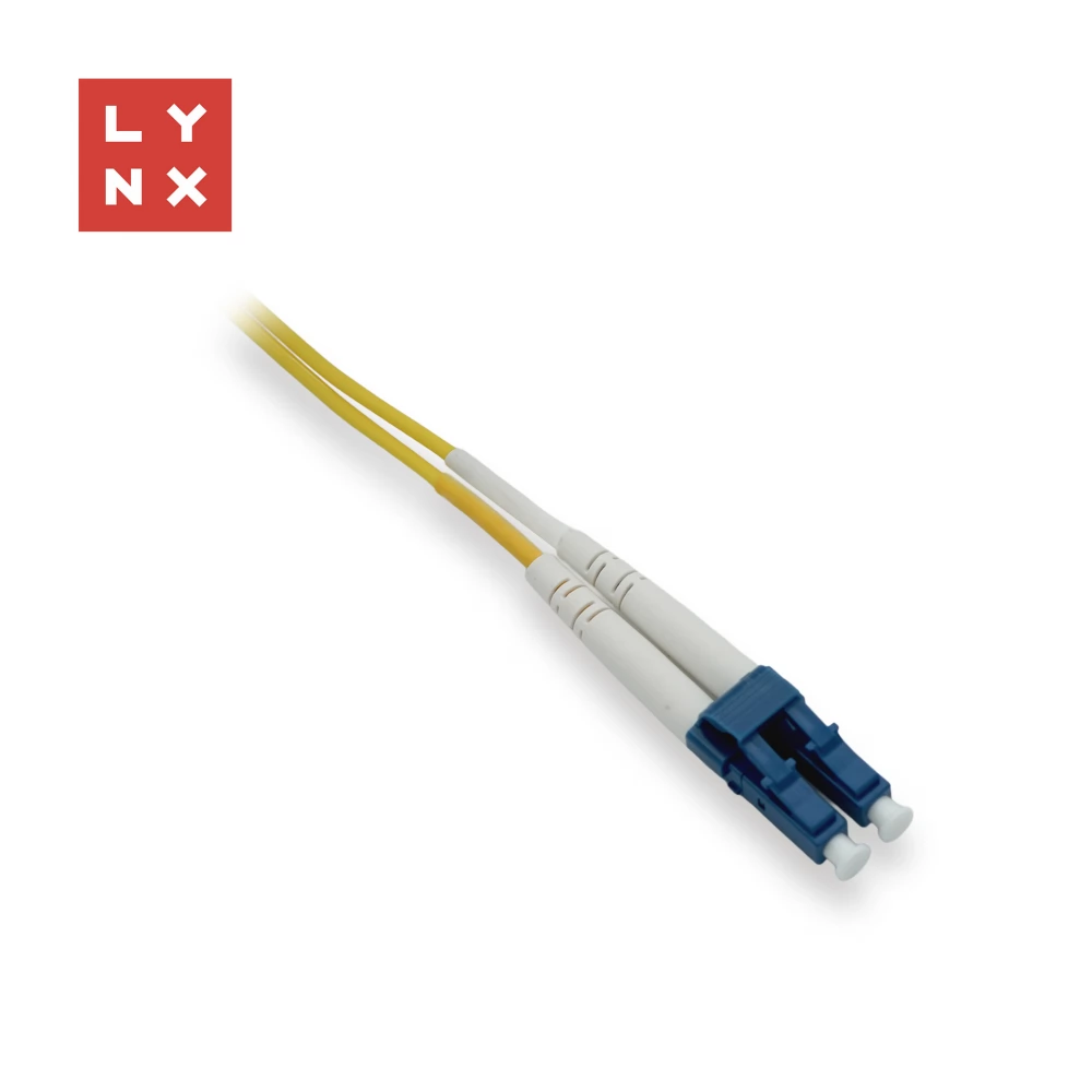 LYNX Fiber Optic LC Connector Yellow 3m LX-DPX-LC/LC-OS2-3 - iPoncomp.com