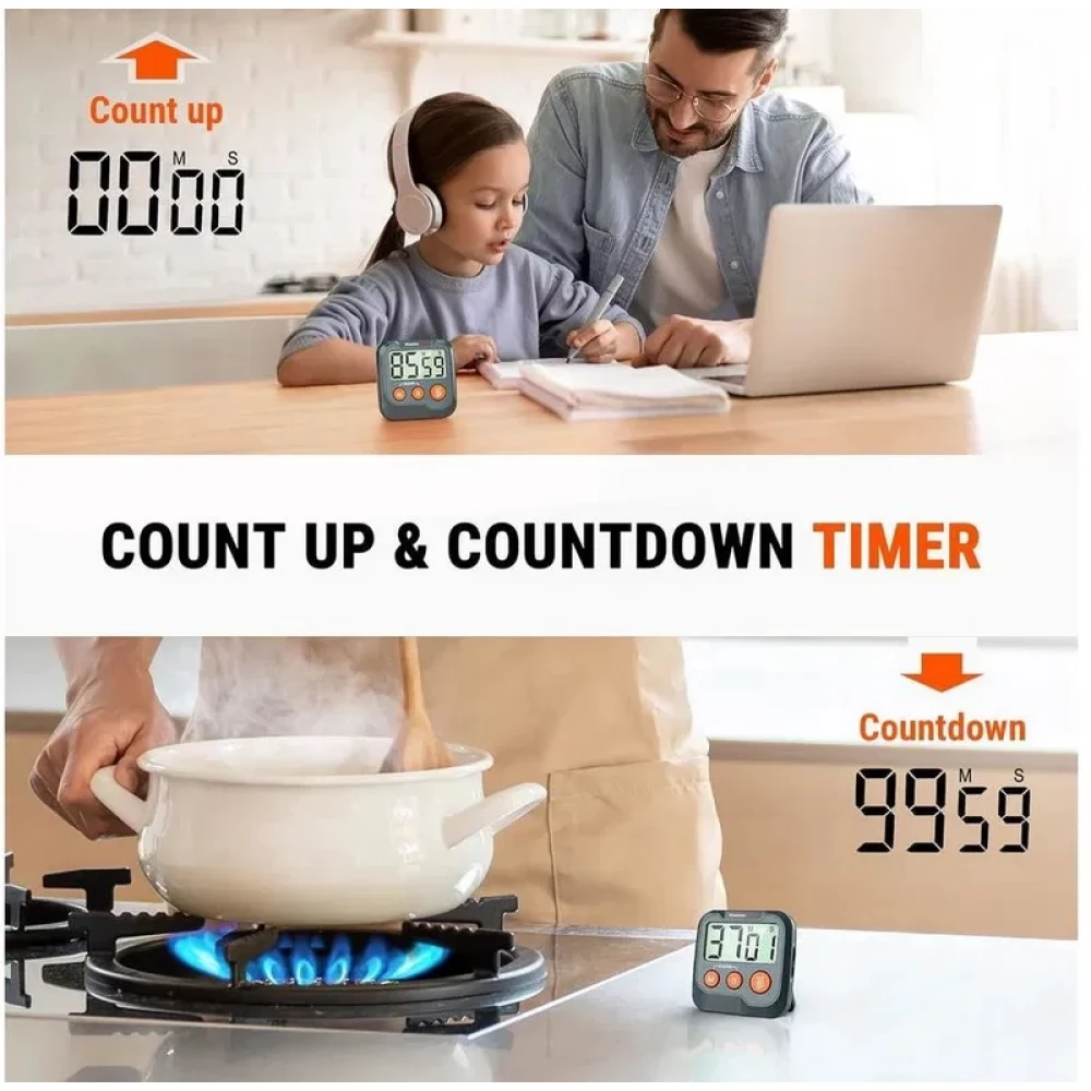 THERMOPRO TM-03 Kitchen timer digital Black - iPoncomp.com