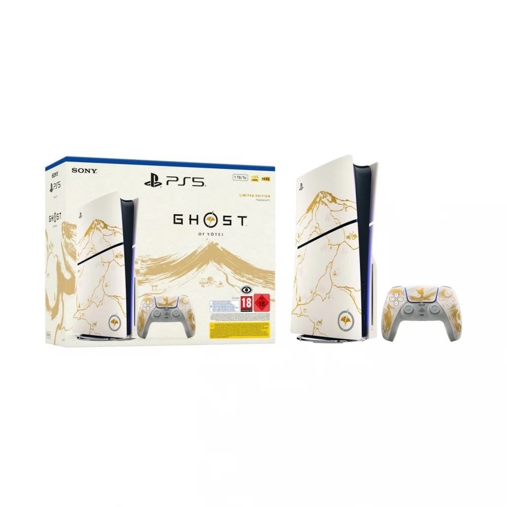 SONY PlayStation 5 Slim + Ghost of Yōtei Gold Limited Edition Bundle ...