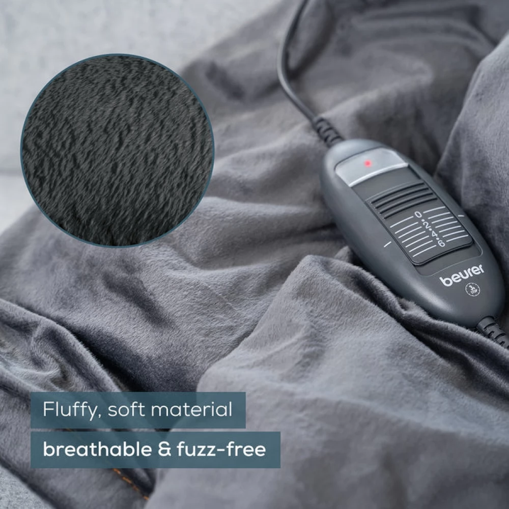 BEURER HD 74 Cosy Limited Edition heated heater cover grey - iPoncomp.com